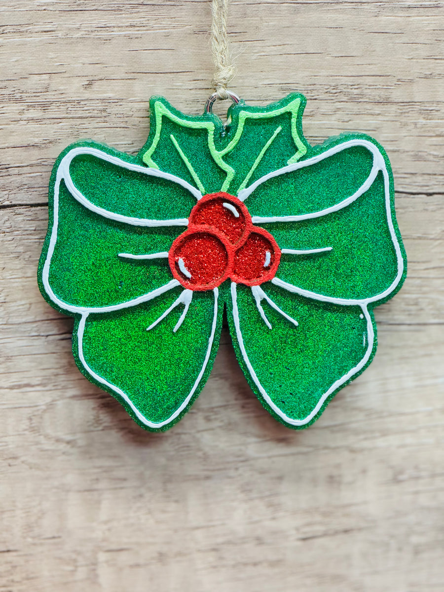 Green Holly Bow – Sweet Southern Scents Fragrance Co.